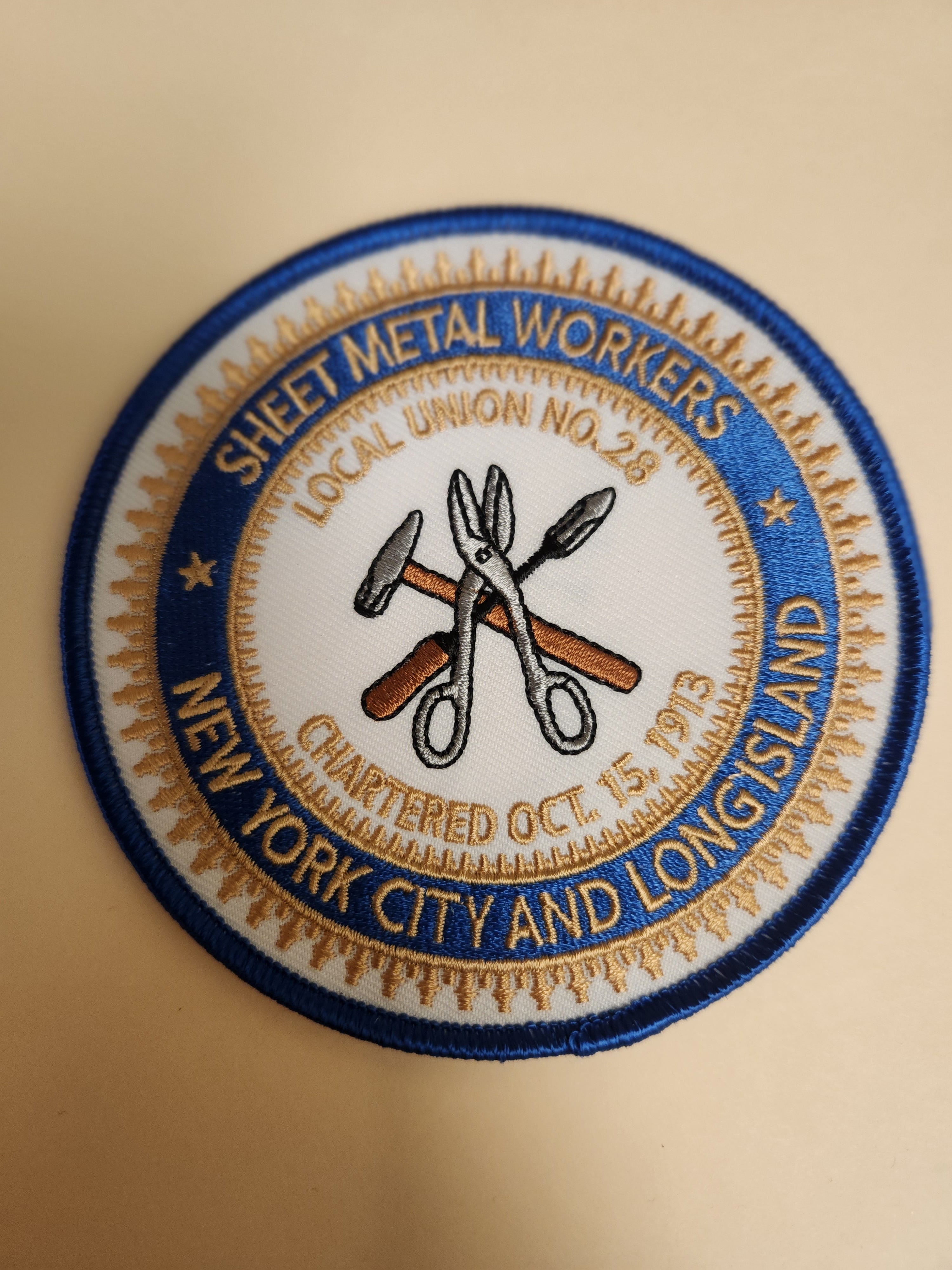 4" Local 28 Patch | Sheet Metal Workers' Local 28 Apparel